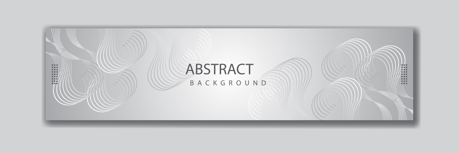Geometric inspired banner design for linkedin Vector Image