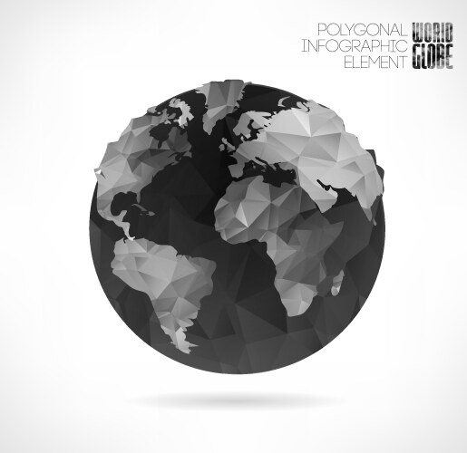 World globe Royalty Free Vector Image - VectorStock