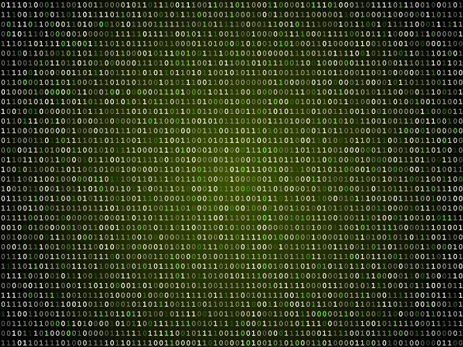 Hacker on binary code background Royalty Free Vector Image