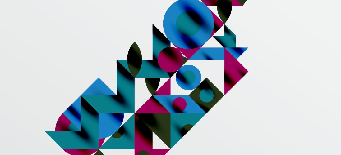 Geometric neo patterns abstract background for Vector Image