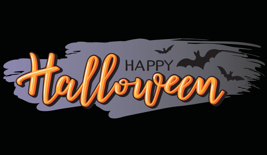 Boo halloween lettering holiday inscription Vector Image