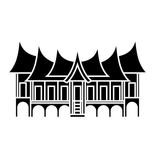 Rumah Gadang Vector Images (16)