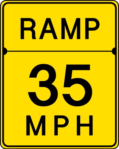 Crest road sign isolated on transparent background