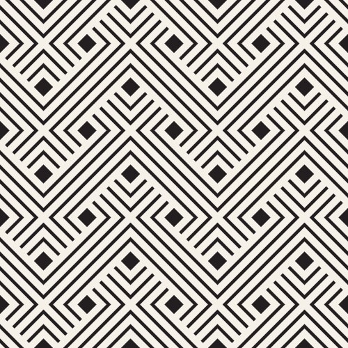 Black and white chevron seamless pattern Vector Image