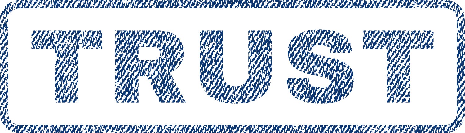 Trust stamp Royalty Free Vector Image - VectorStock