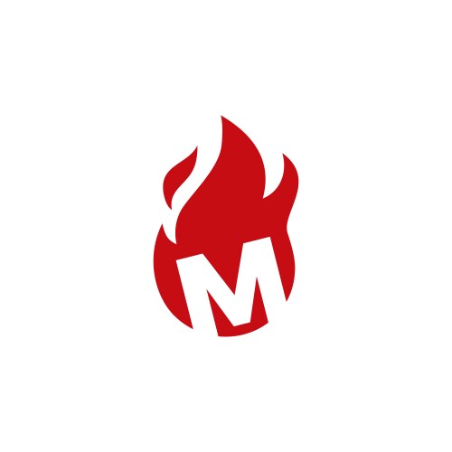 M Letter Flame Logo Vector Images (over 210)