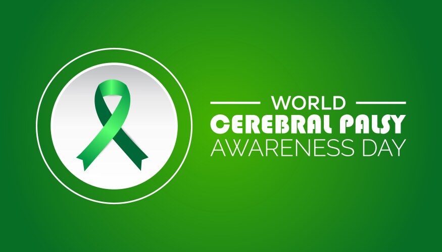 World cerebral palsy awareness day Royalty Free Vector Image