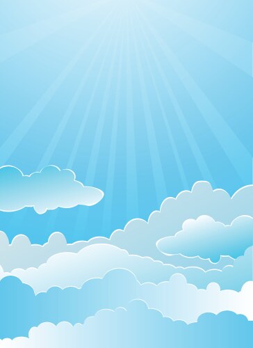 Wide sky Royalty Free Vector Image - VectorStock
