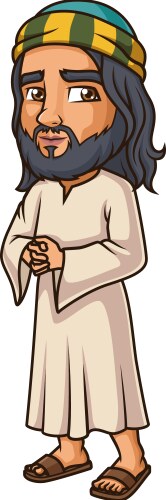 Doubting thomas the apostle cartoon clip art Vector Image