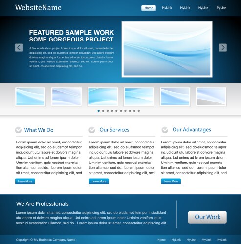 Website Template Vector Images (over 770,000)