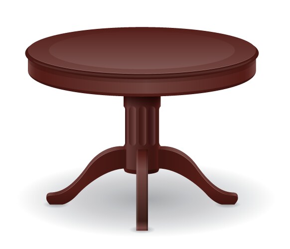 Cartoon home furniture table Royalty Free Vector Image