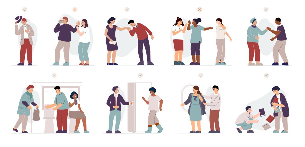 Social Etiquette Vector Images (over 410)