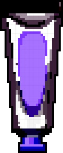 Clean toothpaste game pixel art Royalty Free Vector Image