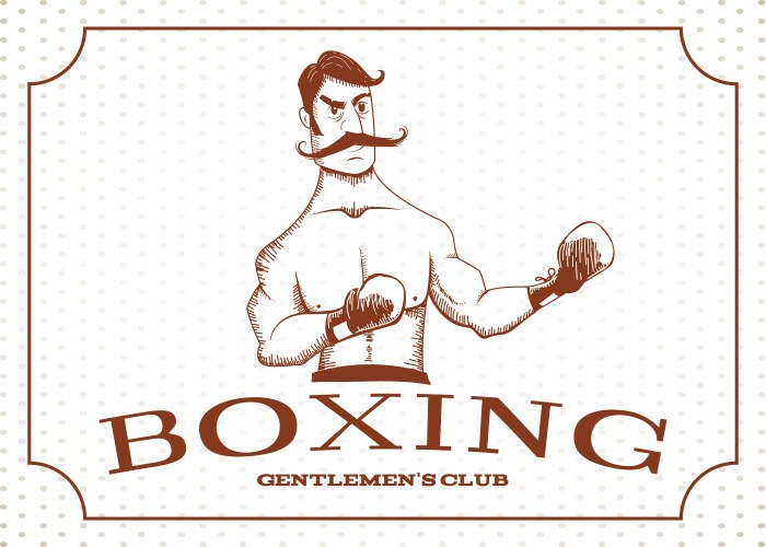 Gentleman Boxer Vintage Vector Images (30)