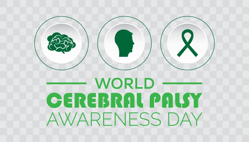 World cerebral palsy awareness day Royalty Free Vector Image