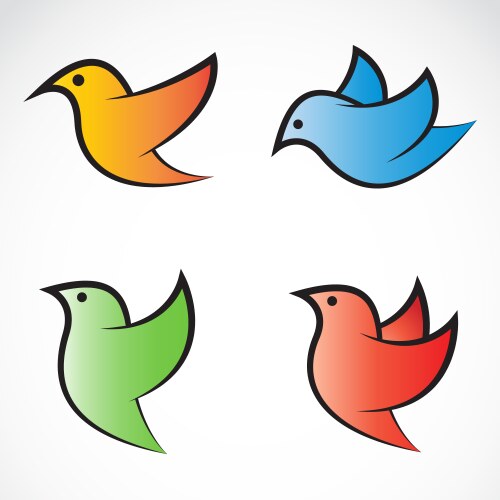 Birds group cartoon Royalty Free Vector Image - VectorStock