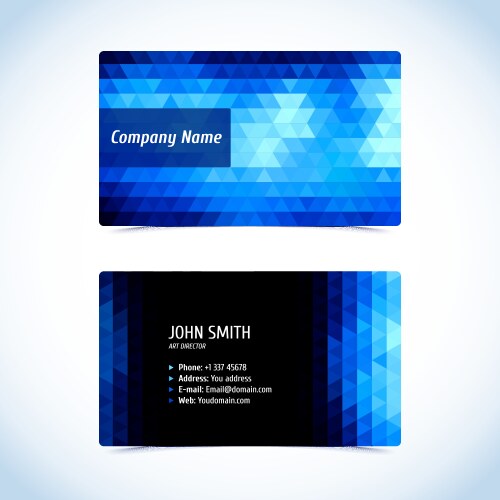 Business card template Royalty Free Vector Image
