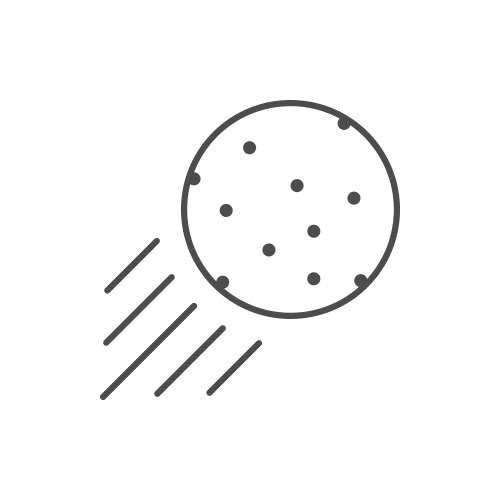 Sanitary pad line outline icon Royalty Free Vector Image