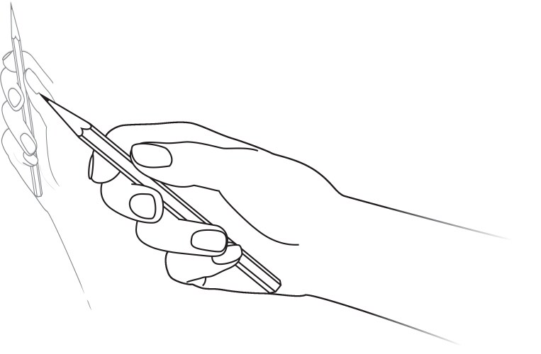 Person stretches out his hands forward a hand Vector Image