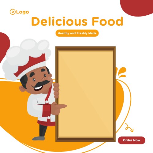 Menu chef girl Royalty Free Vector Image - VectorStock