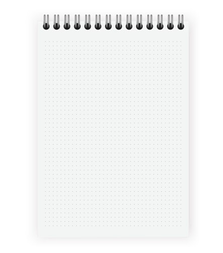 Blank realistic horizontal lined notebook Vector Image