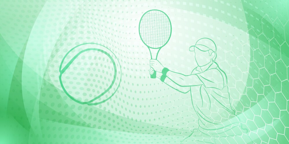 Tennis themed background Royalty Free Vector Image