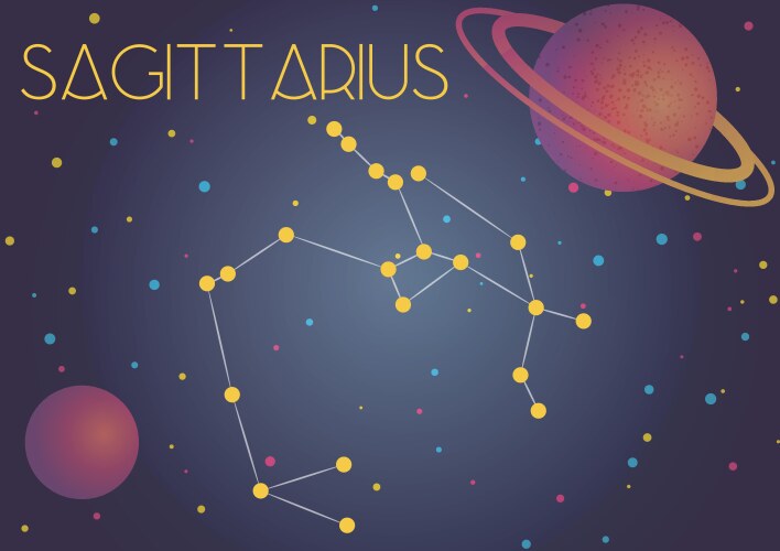 Aquila constellation with beautiful bright stars Vector Image