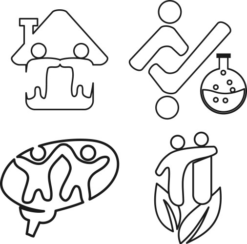 Brain checklist commitment teamwork together Vector Image