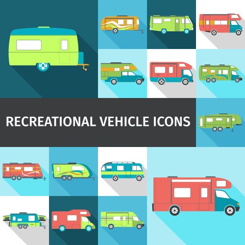 Icons of Recreational Vehicle Vector Images (over 15,000)