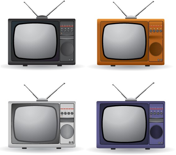 Retro tv Royalty Free Vector Image - VectorStock