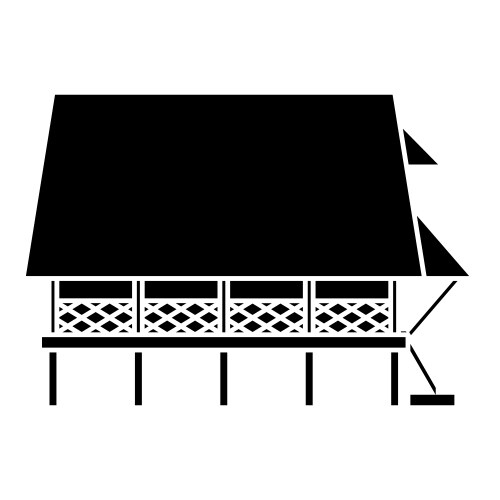 Minang traditional house Royalty Free Vector Image