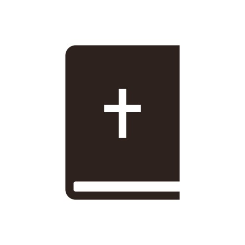 Bible single simple icon Royalty Free Vector Image