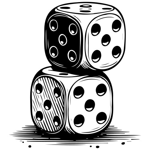 Dice Outline Vector Images (over 7,500)