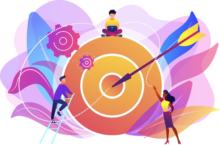 Goals concept Royalty Free Vector Image - VectorStock