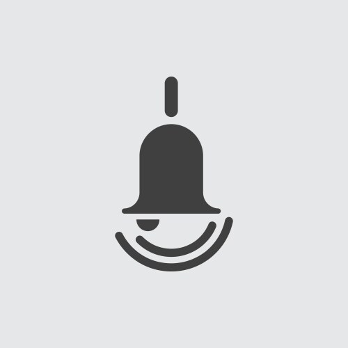 Bell logo or school icon Royalty Free Vector Image