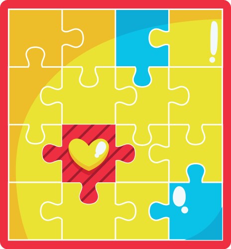 Autism Puzzle Vector Images (over 3,600)