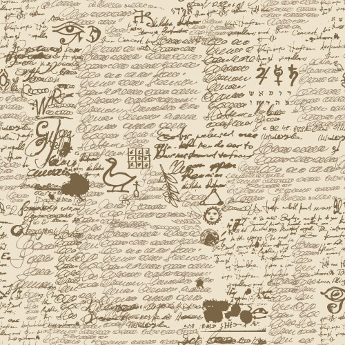 Seamless pattern with capital and initial letters Vector Image