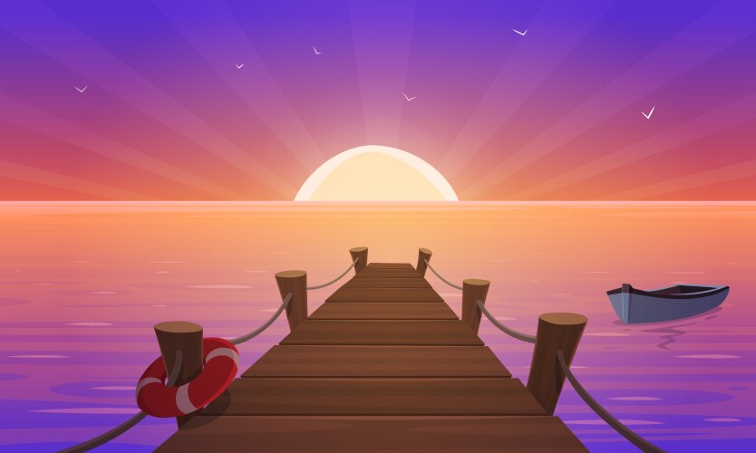 Sunset Cartoon Vector Images (over 34,000)