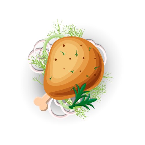 Cartoon turkey leg Vector Images & Graphics for Commercial Use ...