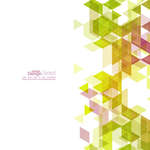 Triangle background with autumn wa Royalty Free Vector Image