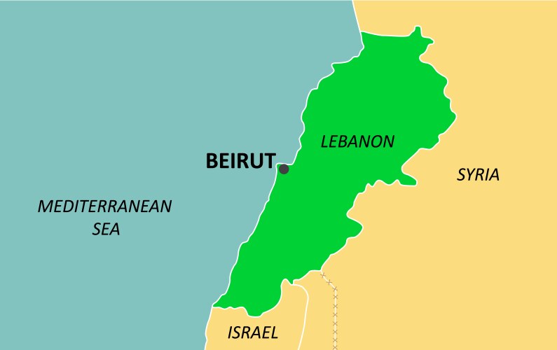 Lebanon Outline Map Vector Images (over 420)