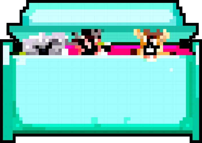 Pyramid funnel business game pixel art Royalty Free Vector