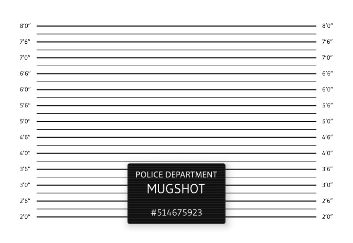 Police lineup or mugshot background Royalty Free Vector