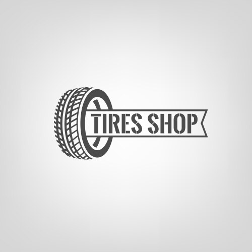 Abstract sport automotive racing tire logo symbol Vector Image