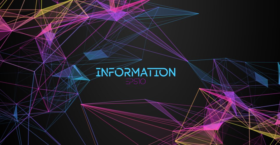Information technology background big data Vector Image