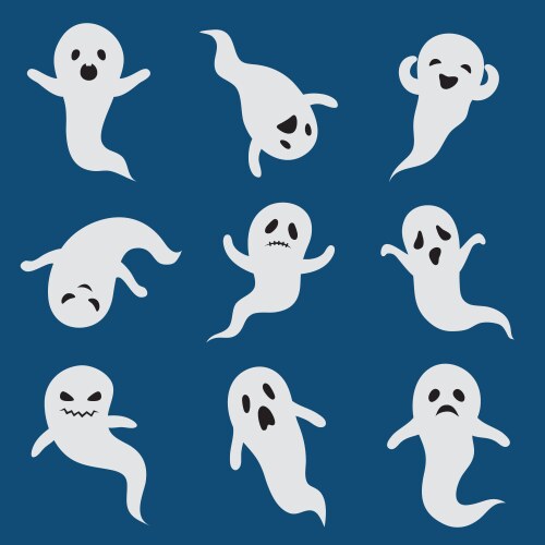 Ghost theme image 5 Royalty Free Vector Image - VectorStock