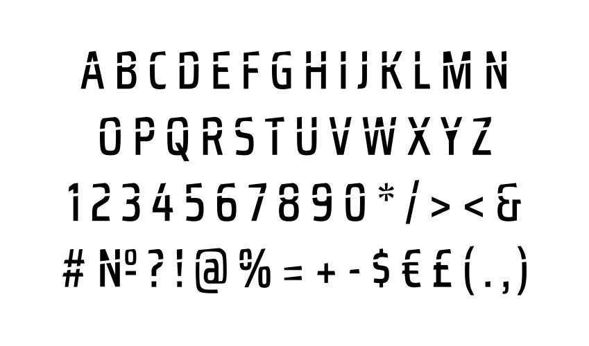 Handwritten cut script alphabet set Royalty Free Vector