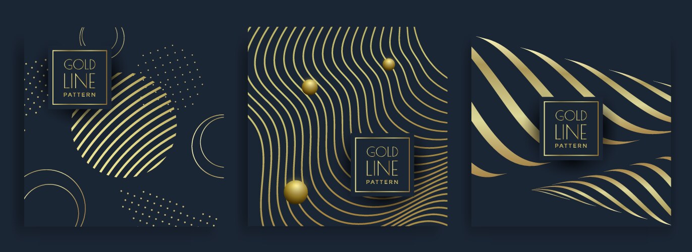 Black Gold Line Vector Images (over 250,000)