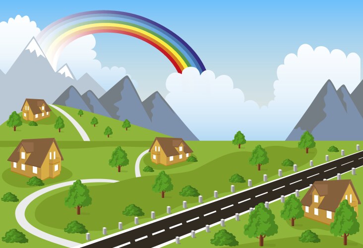 Small Town Vector Images (over 11,000)