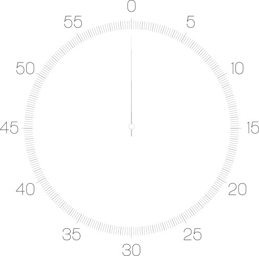 Clock face hour dial with numbers Royalty Free Vector Image
